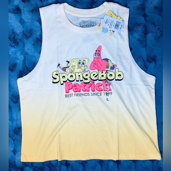 Nickelodeon | Tops | Nickelodeon Spongebob Patrick Bffs Yellow Graphic ...